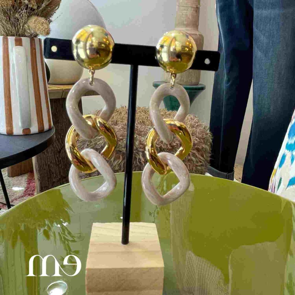 BO Clip Maillon naturel et or F Bramli – MAISON EMMA