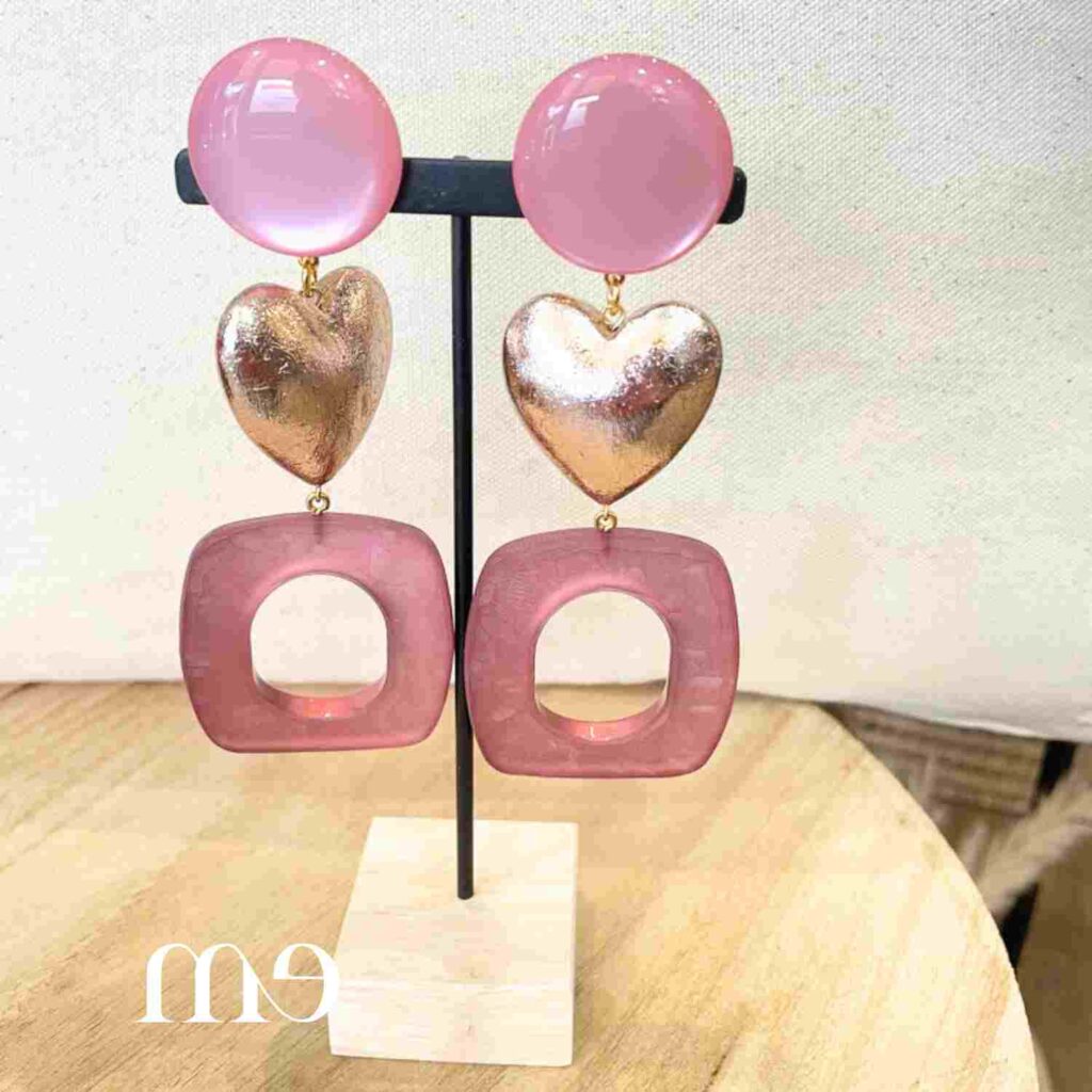 BO Clip coeur rose pale Awa F Bramli – MAISON EMMA