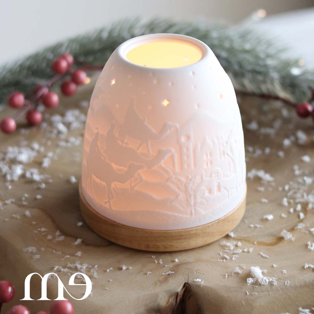 Photophore crèche de Noël Emany – MAISON EMMA